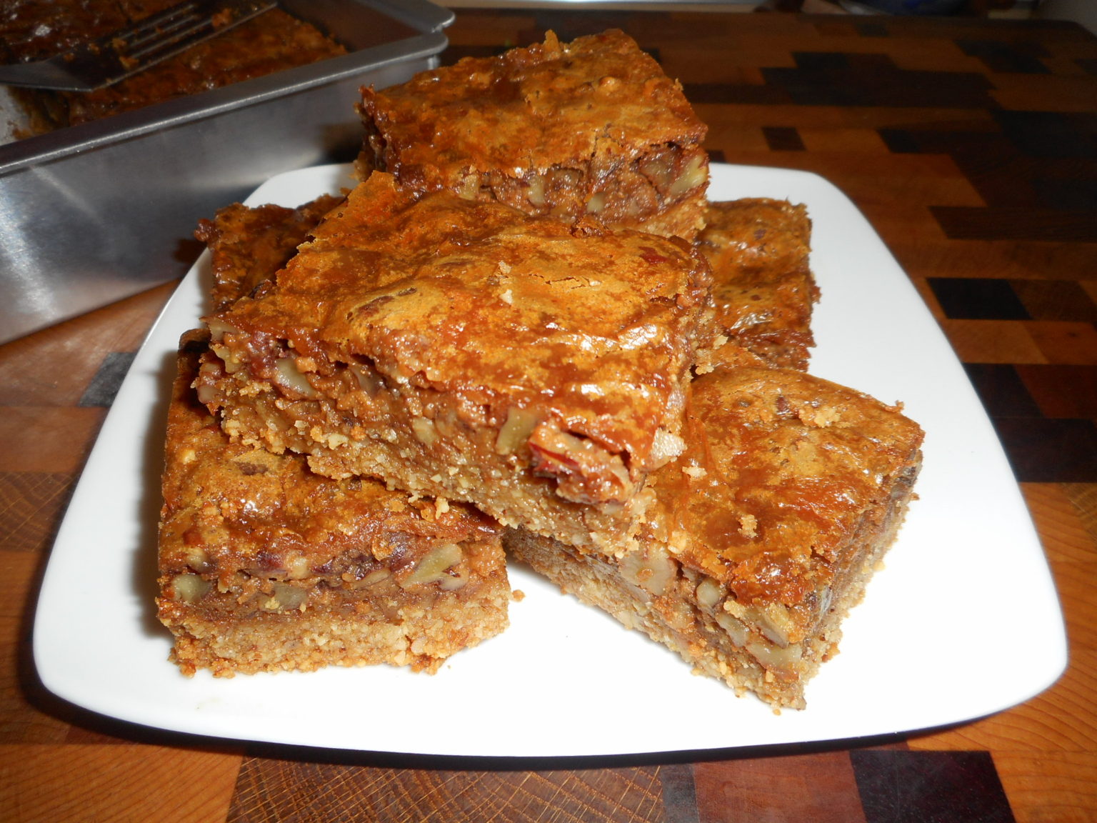 Keto Pecan Brandy Bars - Diabetic Chef's Recipes